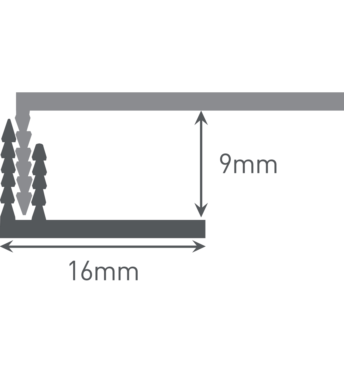 Multipanel Ceiling Panel PVC Profile - 2.7 Metre - Type L End Cap - White
